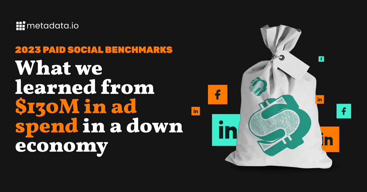 2023 B2B Paid Social Benchmark Report - Landing Page | Metadata.io